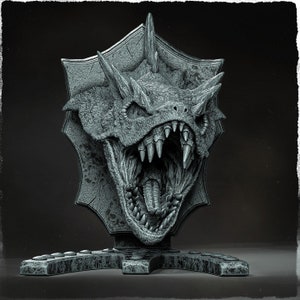 Dnd Dragon Monster Trophy Statue | Huge Dnd Dragon Decor Nerdy ...