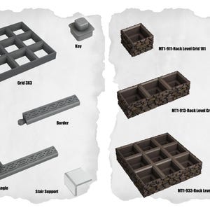 Dungeon Blocks Medieval Town Tiles 93-148 Versatile Modular Terrain for ...