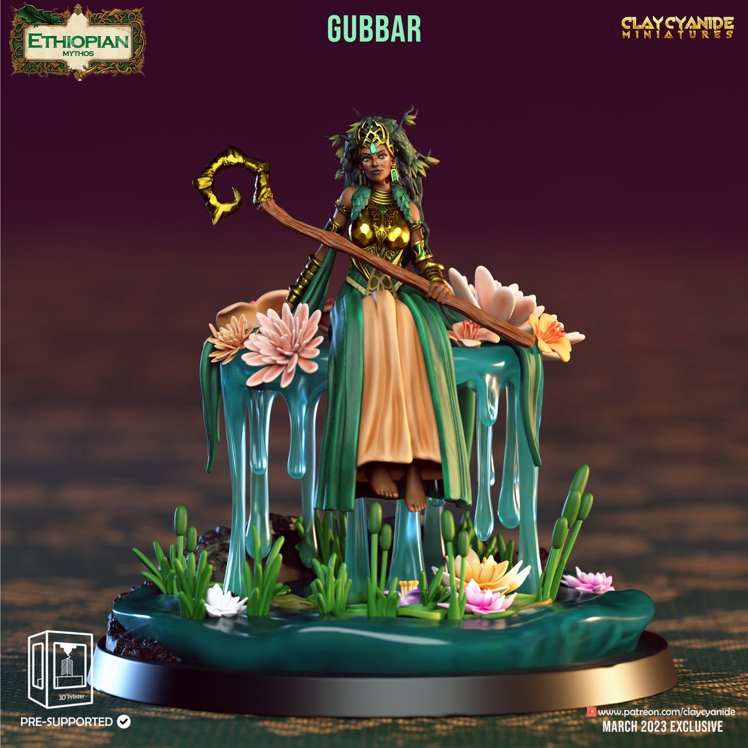 Sexy Female Goddess Miniature | Gubbar Miniature Ethiopian Mythology ...