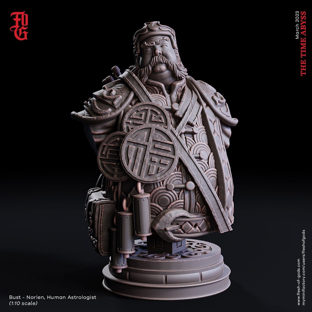 Astrologer Resin Bust 32mm Scale 75mm Scale Bust Dnd Miniature Dungeons ...