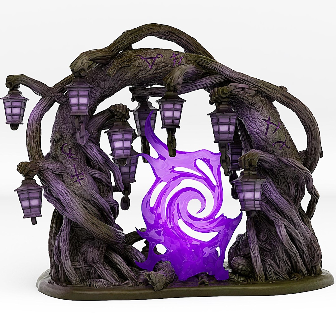 Dnd Creepy Forest Portal Miniature Dark Magic Effect Spooky Halloween ...