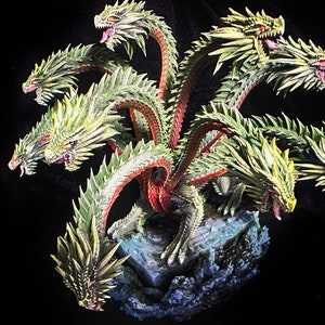 Dnd Hydra Monster Miniature | Clay Cyanide | Greek Myth | Tabletop ...