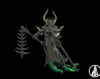 Vile Knight Miniature 3 Poses 28mm Scale Tabletop Gaming - Etsy