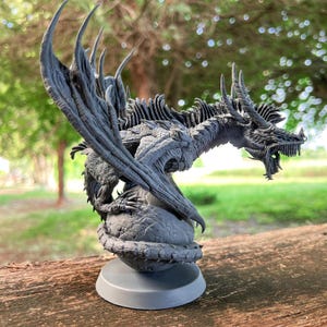 Dragon Eating Wyvern Miniature Large Monstrosity Dragon Statue | Dnd ...