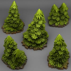 Dnd Pine Tree Miniatures Plant Terrain Forest Terrain | 28mm or 32mm ...