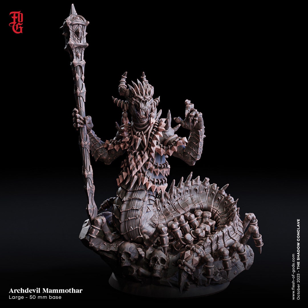 Archdevil Miniature Large Fiend Dnd Monster Miniature Demon Miniature ...