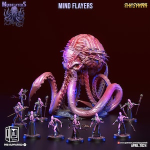 Dnd Mind Flayer Elder Brain Monster Miniature | Cthulhu Miniature ...