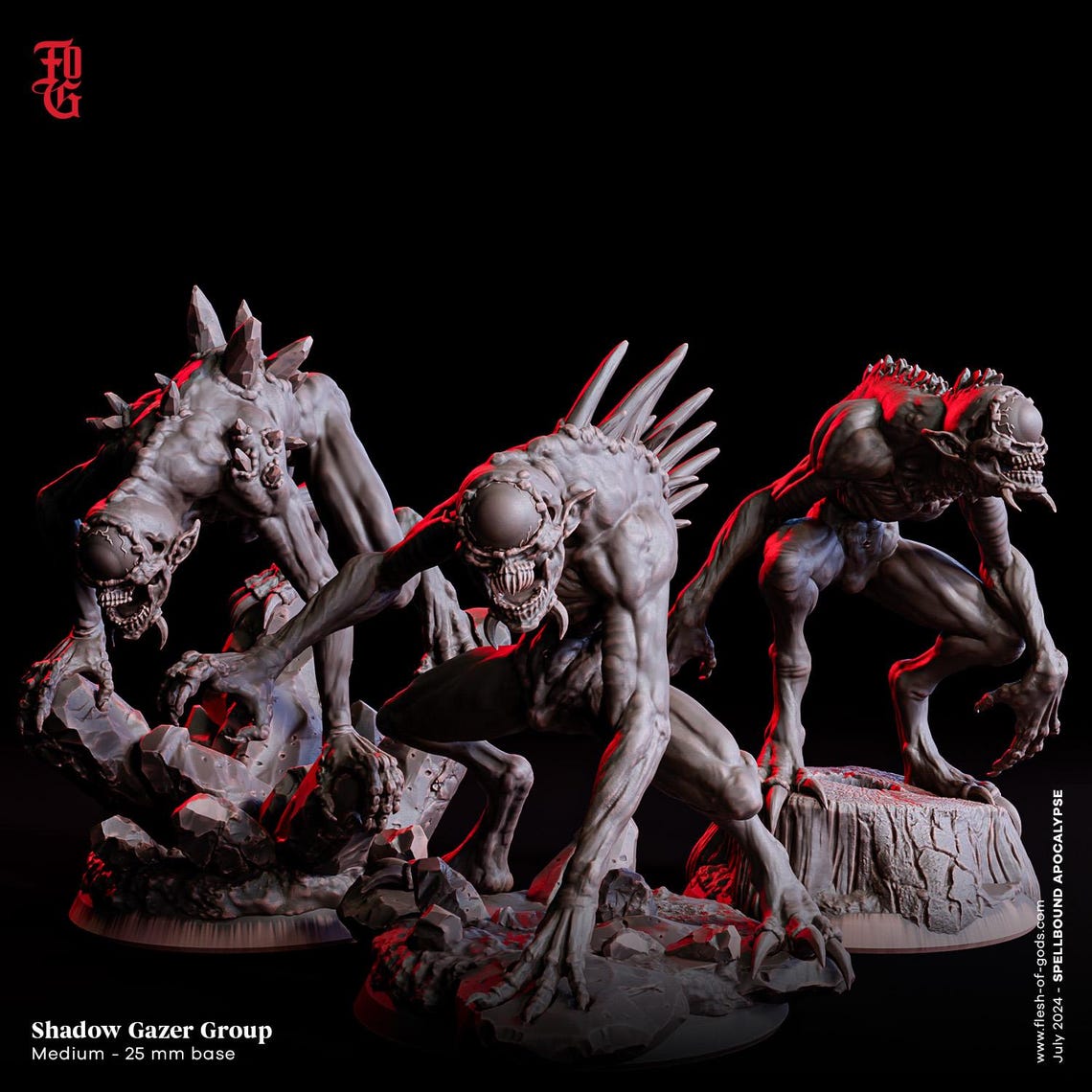 Dnd Aberration Shadow Gazer Miniature Dnd Monstrosity Figurine Medium ...