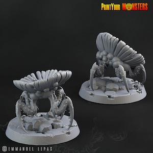 Small Mushroom Spiders Monster Miniatures | Forest Monsters | Tabletop ...