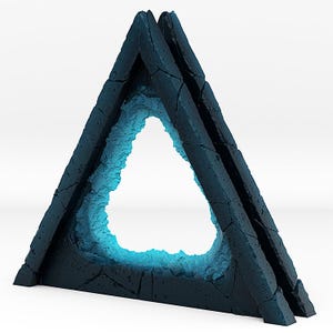 Dnd Alien Pyramid Portal Miniature Water Portal Dungeon Terrain Prop ...