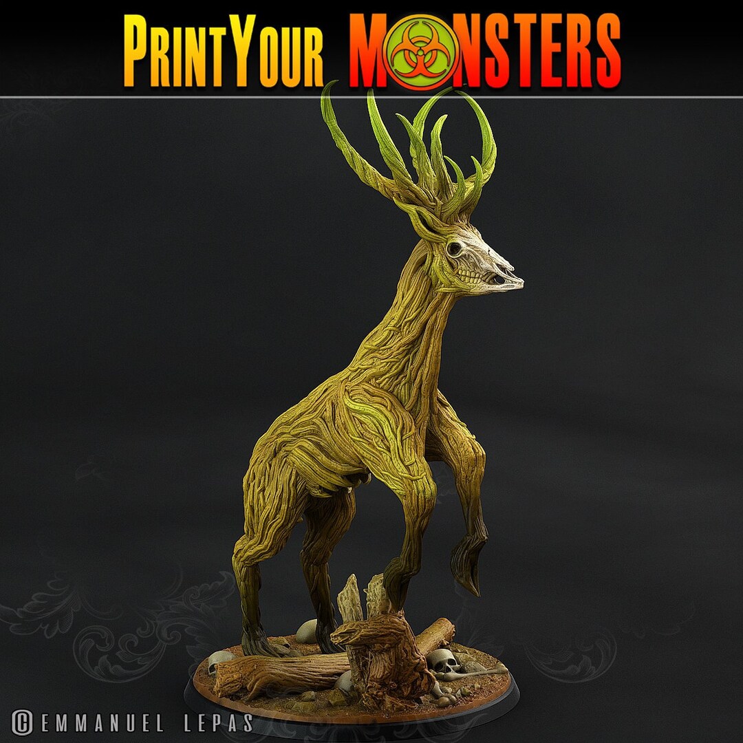 Horrific Deer Miniatures Print Your Monsters Tabletop Gaming Dnd ...