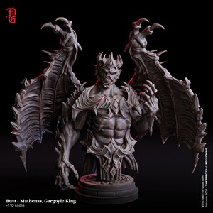 Gargoyle King Miniature Undead Gargoyle | 32mm 75mm and Bust | Dnd ...