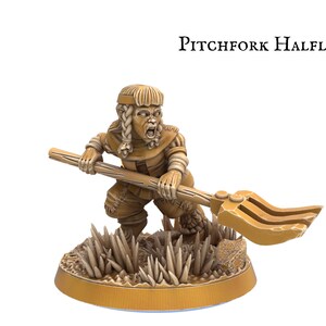 Female Halfling Bard Miniature With Dog 9 Poses 32mm Scale Tabletop ...