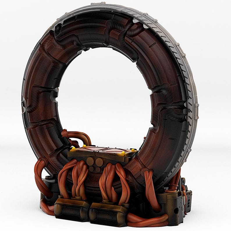 Dnd Stars Portal Miniature Steampunk Effect Space Dungeon Terrain Prop ...