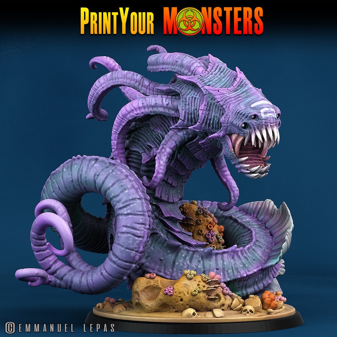 Aboleth Miniature Kraken Miniature Underwater Monster | Print Your ...