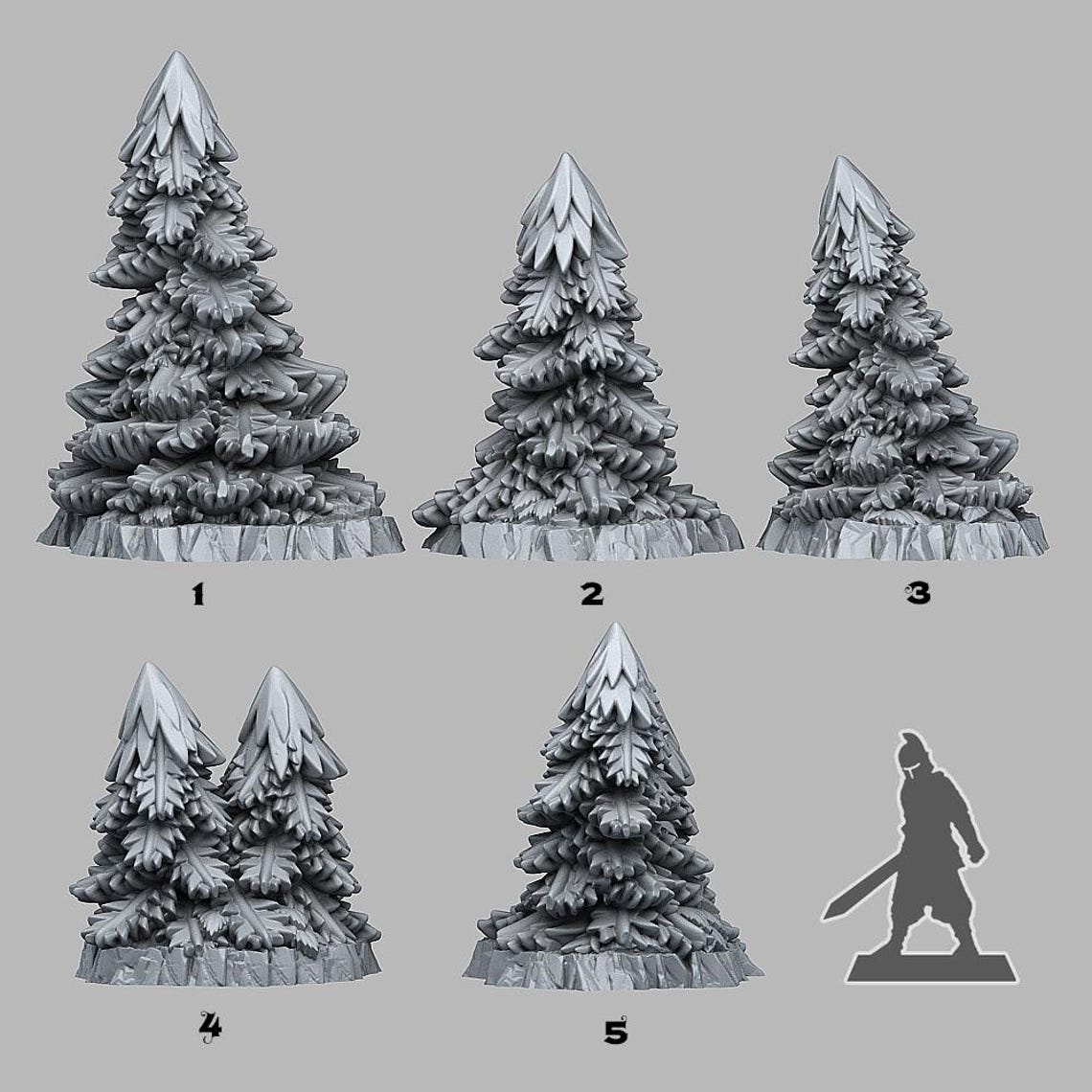 Dnd Pine Tree Miniatures Plant Terrain Forest Terrain | 28mm or 32mm ...