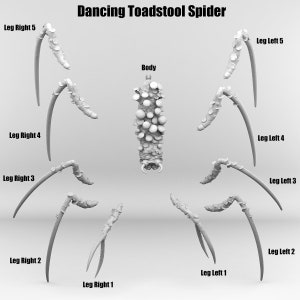 Dancing Toadstool Spider Miniature Tabletop Gaming Dnd Miniature ...