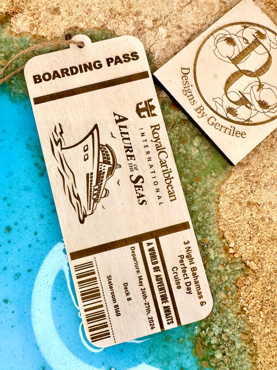 Personalized Cruise Ship Ticket Ornament - Etsy