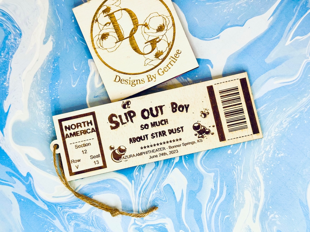 Personalized 2023 Tour Concert Ticket Ornament - Etsy