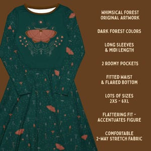 Whimsy Forest Dress | Dark Sage Fairycore - Witchy Whimsigoth ...