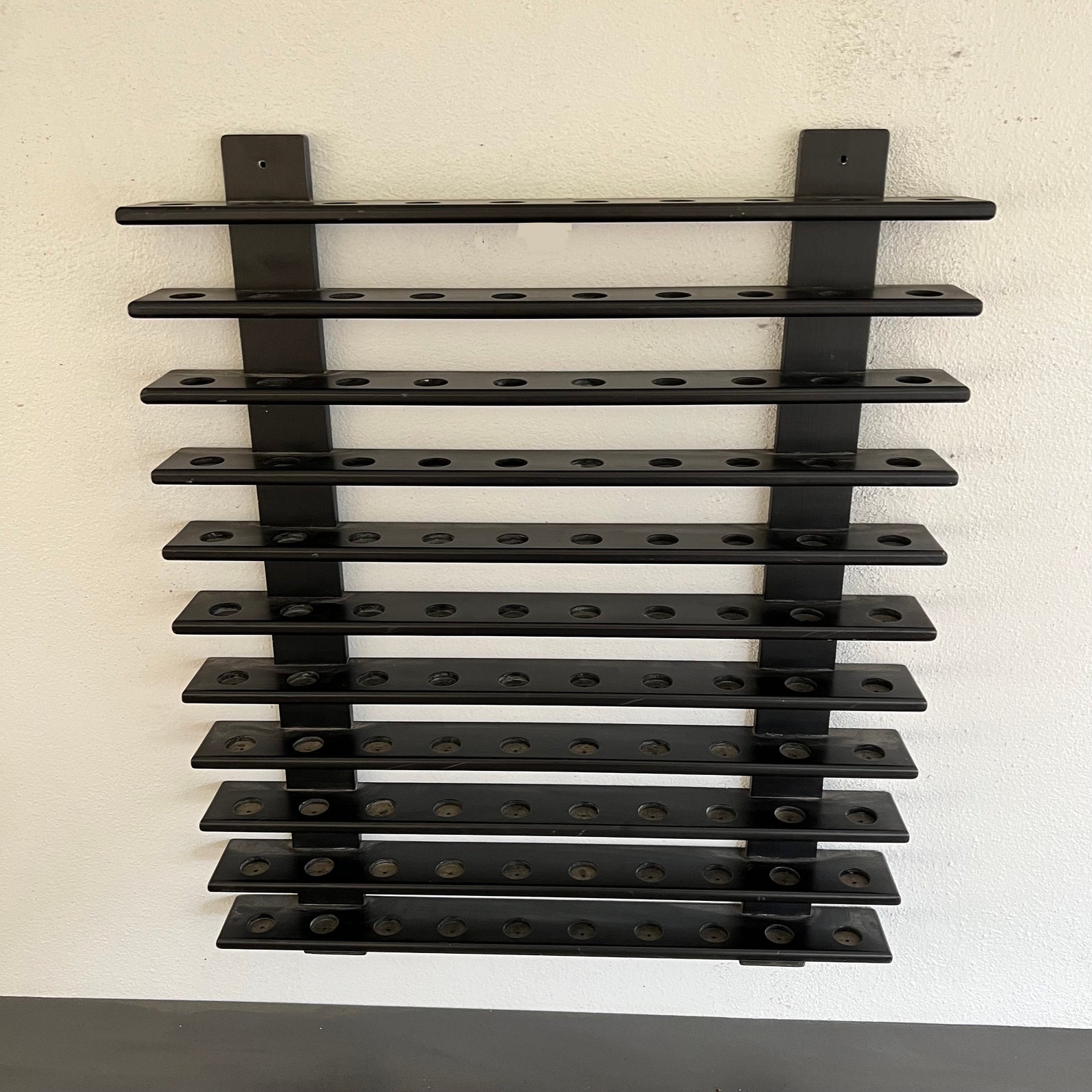 Golf Ball Display Rack Holds 110 Balls, Handmade, Golf Ball Shelf Wall ...