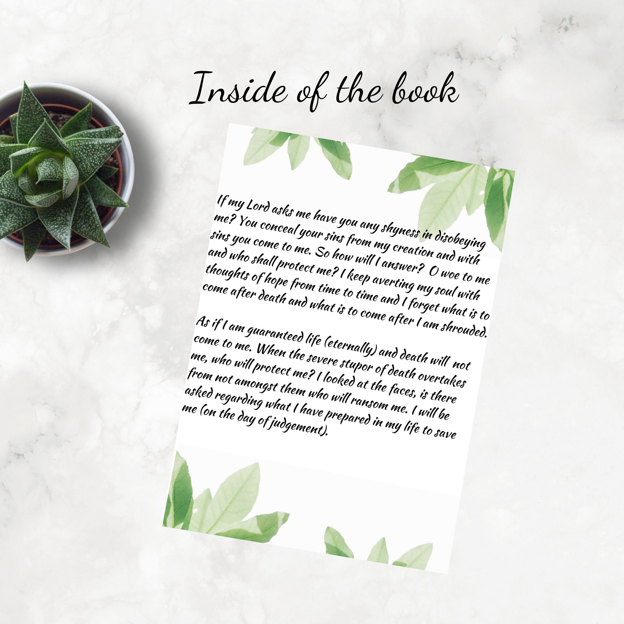 Islamic Poem Book, PDF, Printable, Digital Download, Instant Download ...