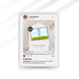 50 Ebook Mockup | Promotional Posts | Ebook Template | Magazine Mockup ...