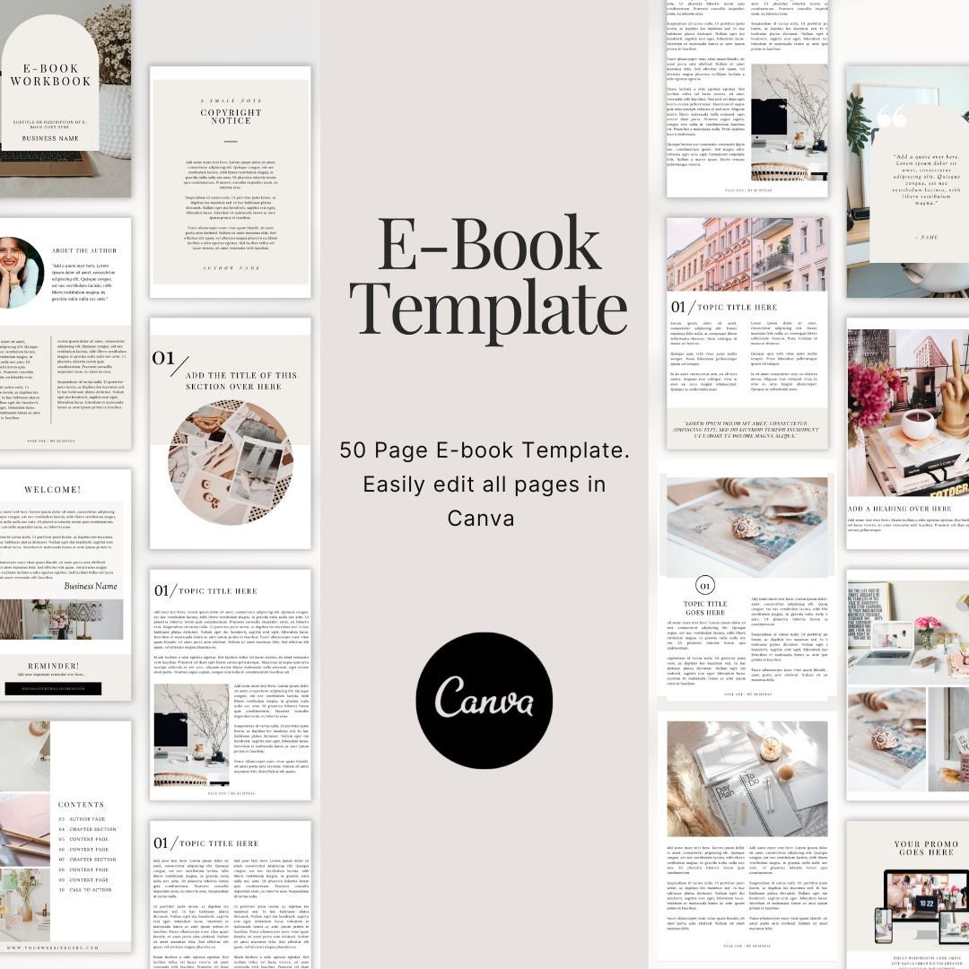 Ebook Template Canva | Workbook Template | Coaching Guide Book Canva ...