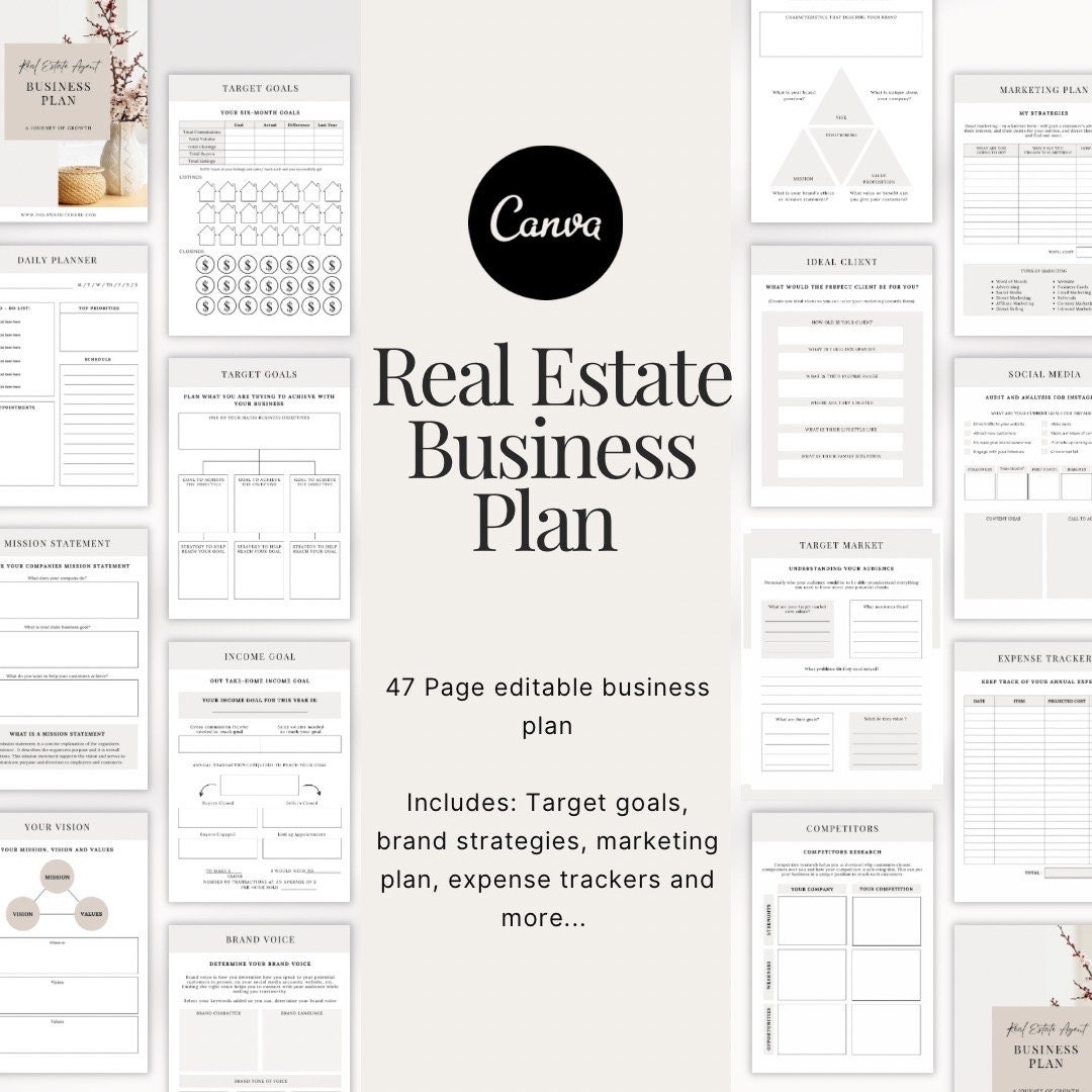 Realtor Business Plan | Real Estate Business Plan Template | Realtor ...
