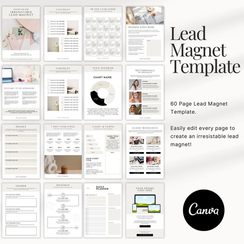 Editable Lead Magnet Template | Ebook Template | Coaching Guide Book ...