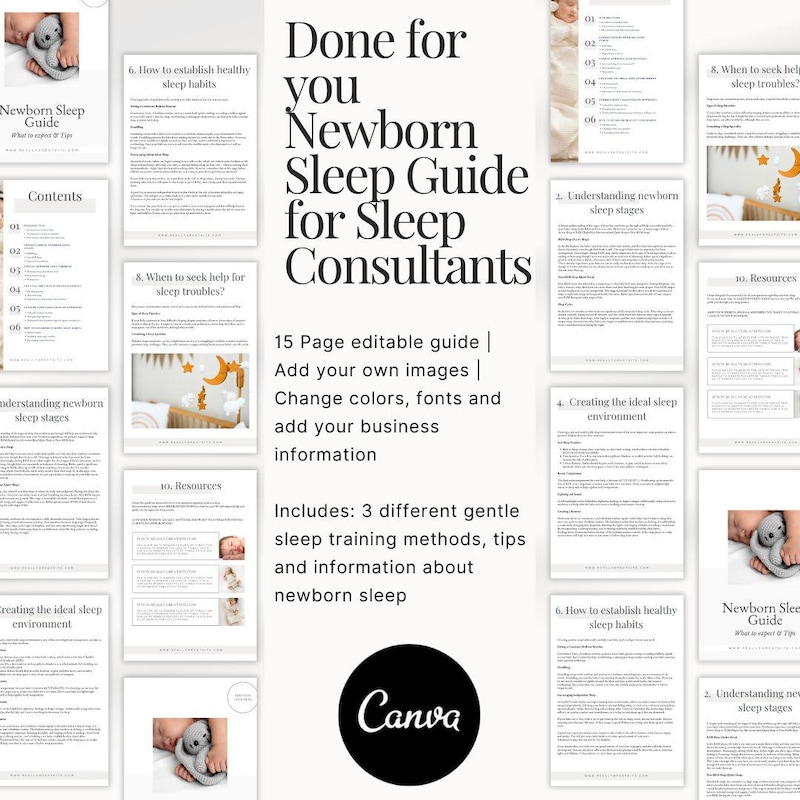 Ebook Template Sleep - Etsy