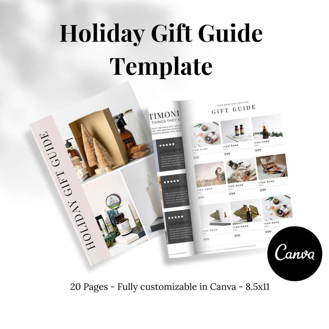 Editable Gift Guide Template Holiday Gift Guide Neutral Liketoknowit ...