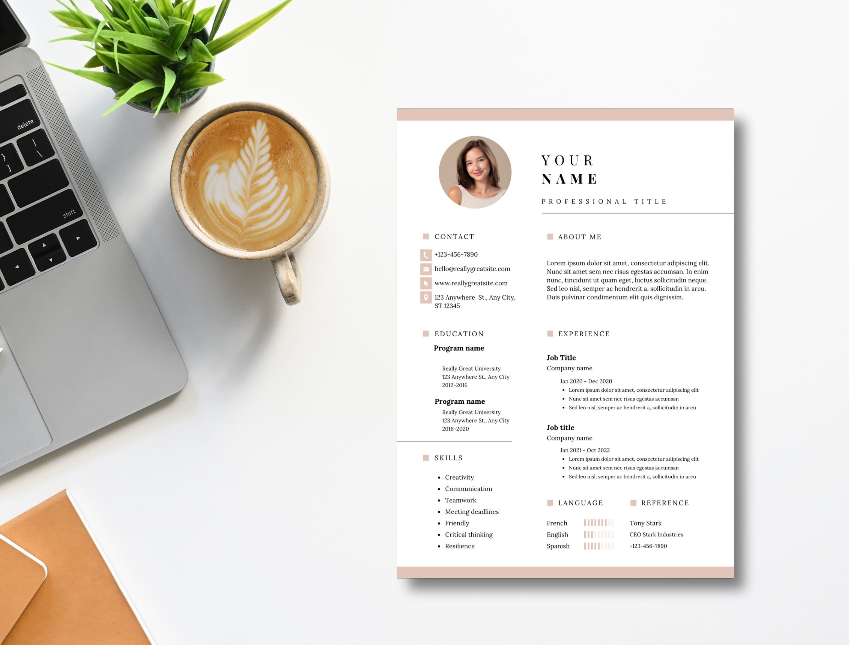 Editable Resume Template | Professional Modern Resume Template ...
