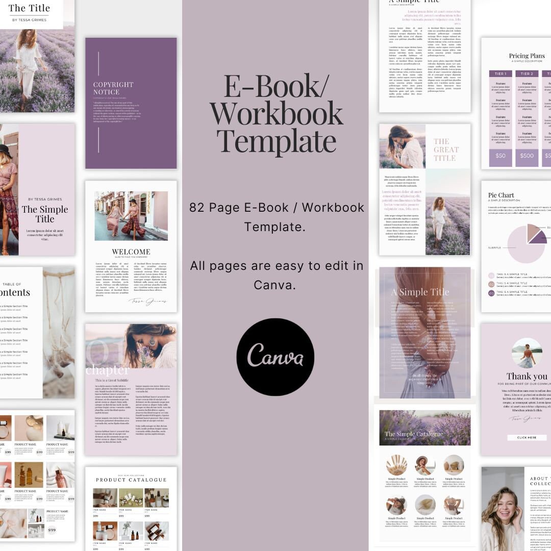 Editable E-book Workbook Template: Canva Course Creator (digital) - Etsy