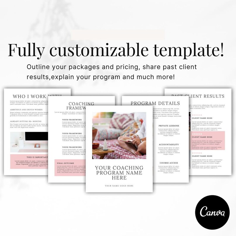 Coaching Program Template, Life Coaching, Business Coaching, Spiritual ...