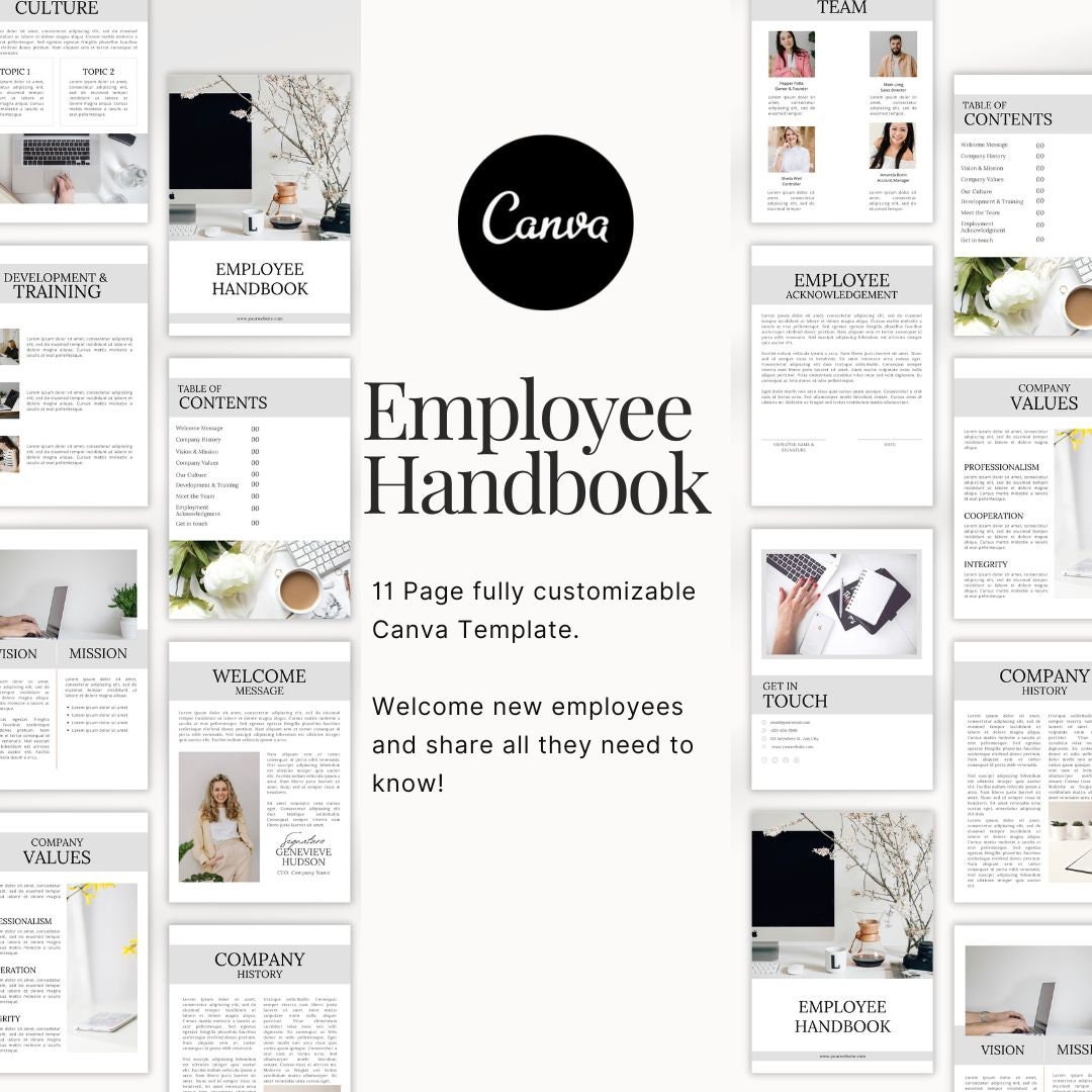 Employee Handbook, New Employee, Welcome to the Team, Onboarding ...