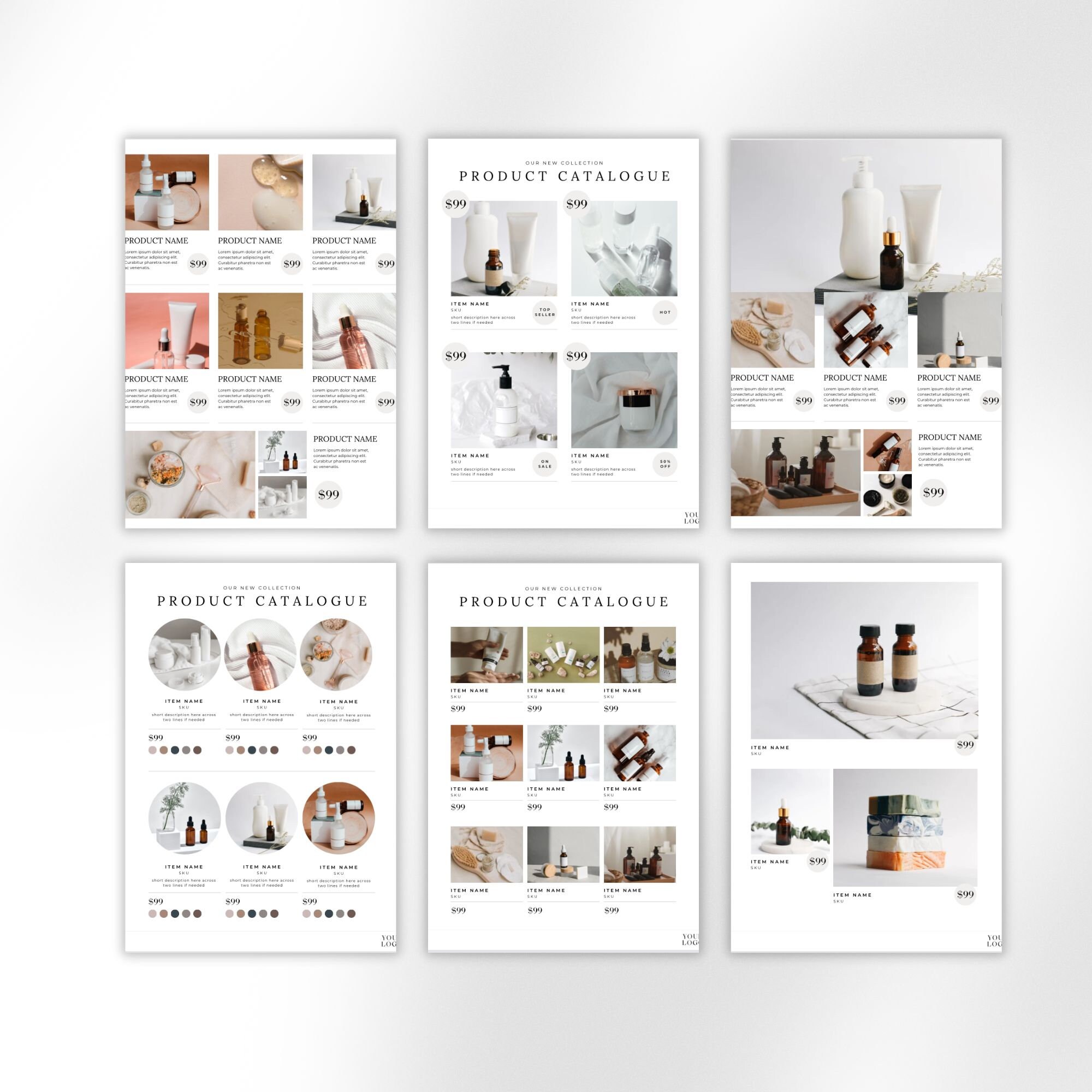 Editable Product Catalog Template for Wholesale | Line Sheet & Pricing ...