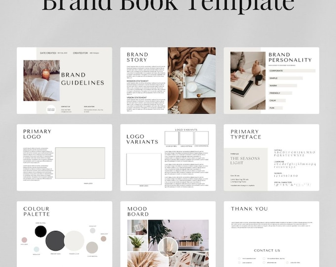 Brand Guidelines Canva Template, Brand Identity Guidelines, Brand Style ...