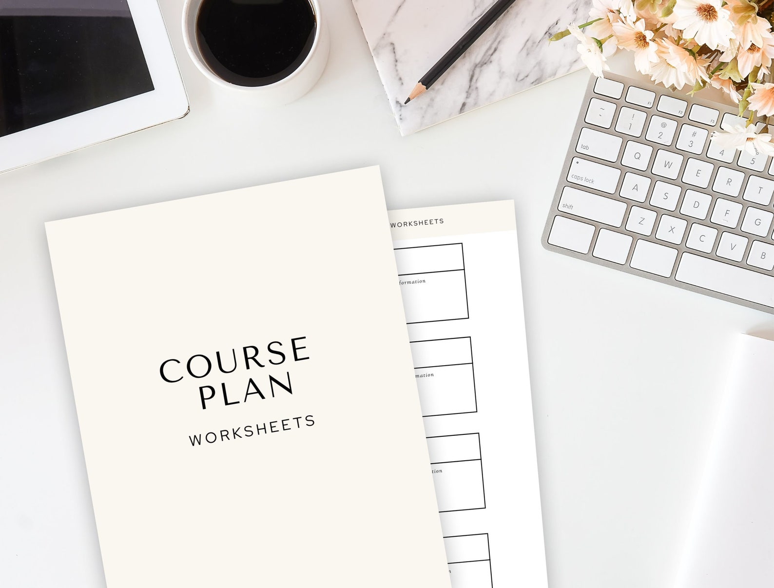 Course Plan Worksheets, Course Creation, Course Creator, Lesson Plan ...