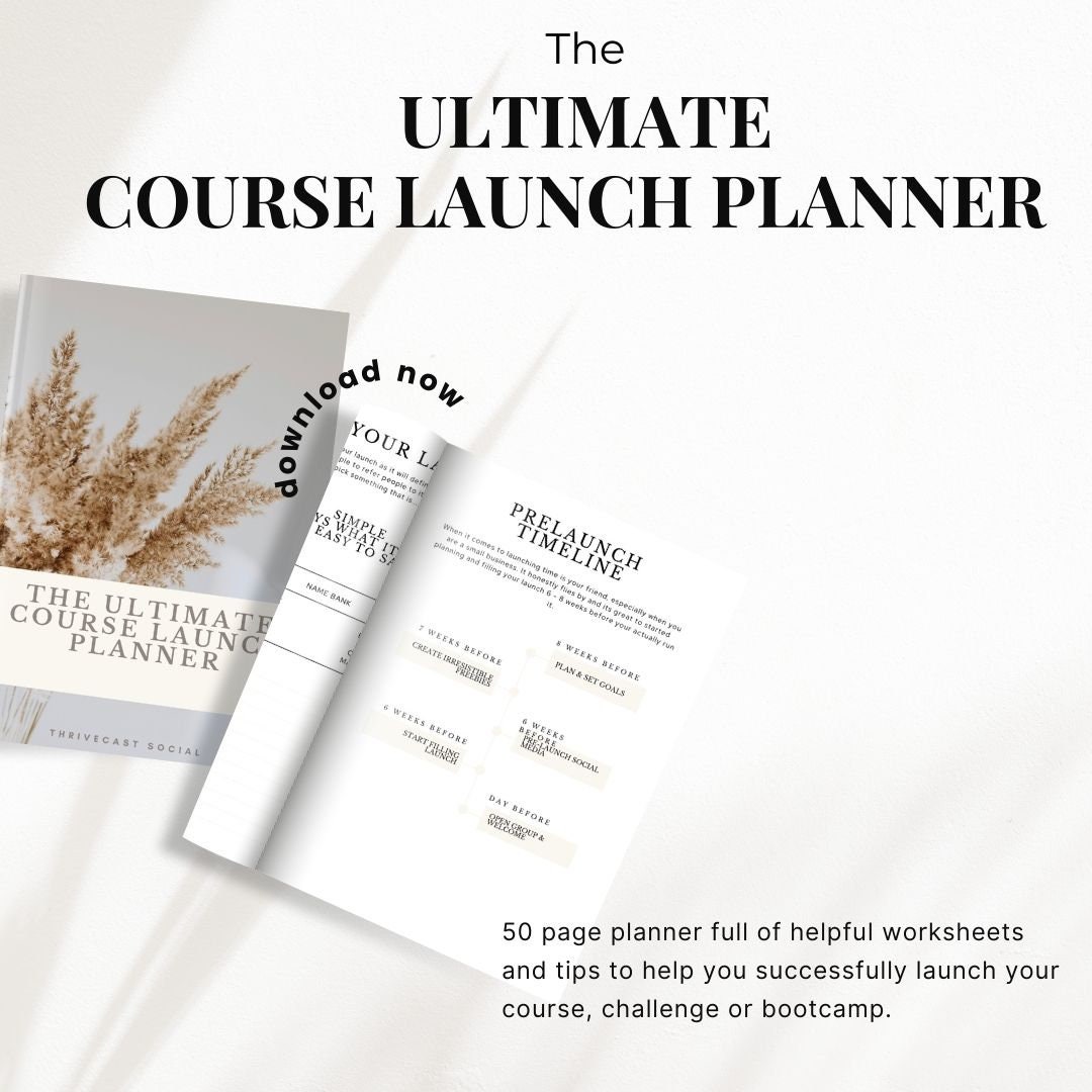 The Ultimate Course Launch Planner, Course Creator, Online Course ...