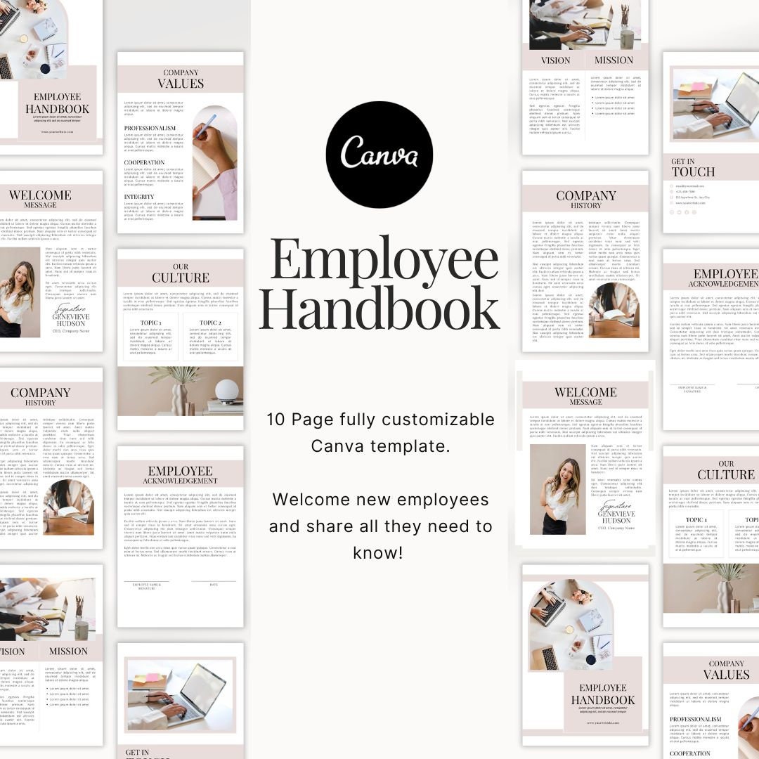 Employee Handbook | New Employee | Welcome to the Team | Onboarding ...