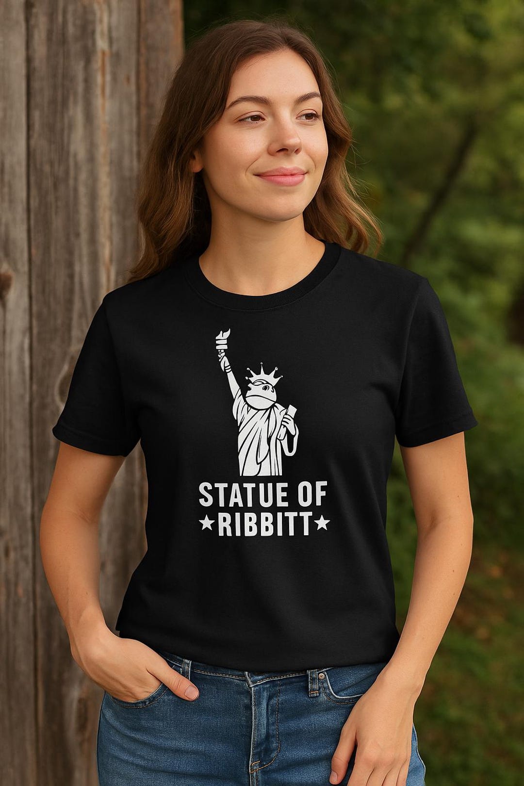 Statue of Ribbity PNG: Funny Frog Protest Design (digital Download) - Etsy
