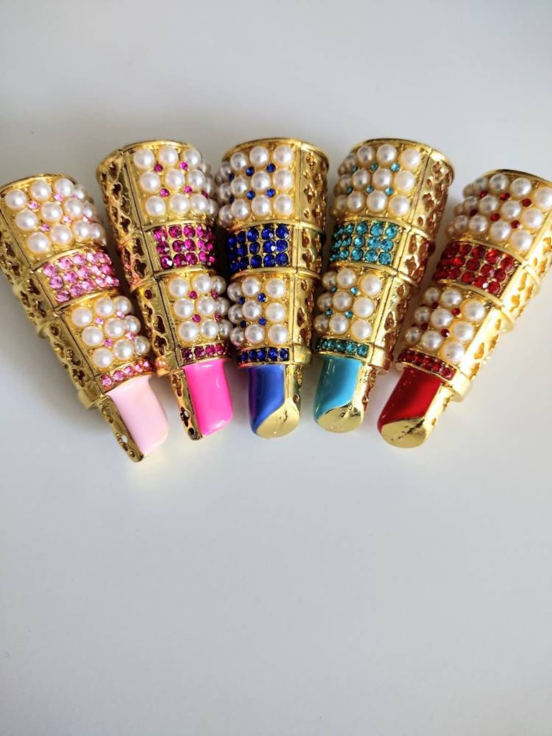 Jumbo Lipstick Charms/lipstick Charms/pearl Lipstick Charms - Etsy