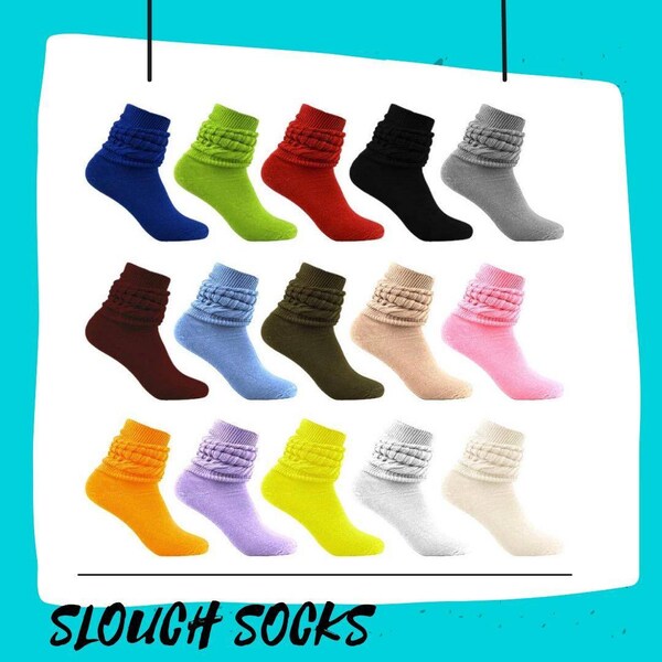 Slouch Socks - Etsy