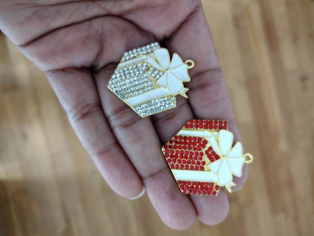 Present Charms,present Gift Box Charms,gift Box Charms,christmas ...