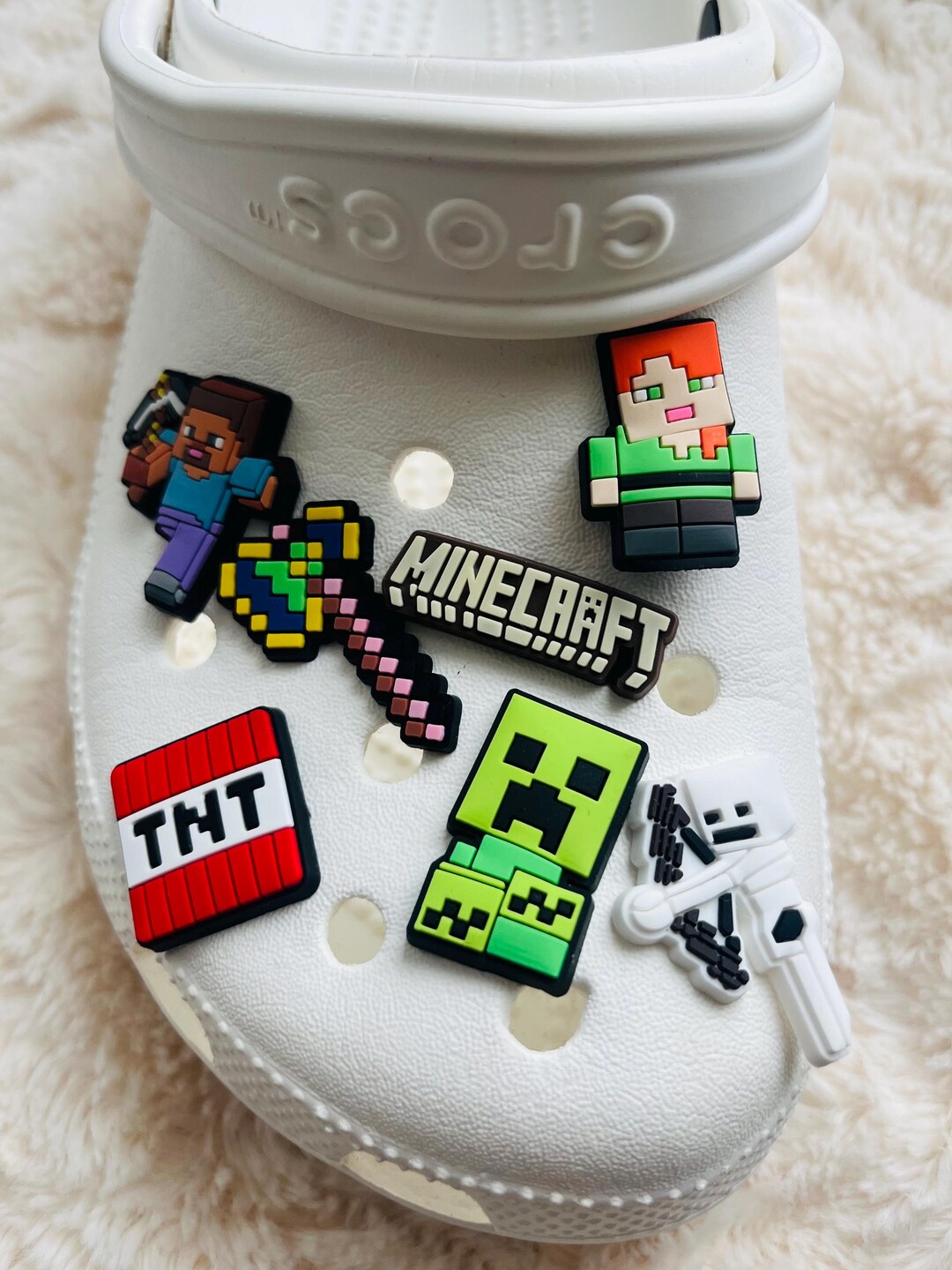 Minecraft Shoe Charms (7 Piece Set) - Etsy