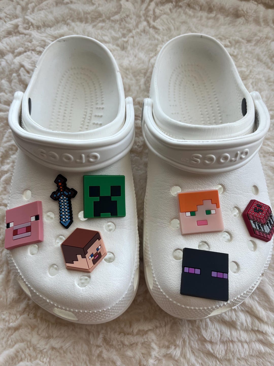 Minecraft Shoe Charms (7 Piece Set) - Etsy
