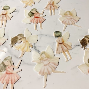 Pack of 12 Wafer Die Cut Garden Fairies - Edible, Edible Fairies, Fairy ...