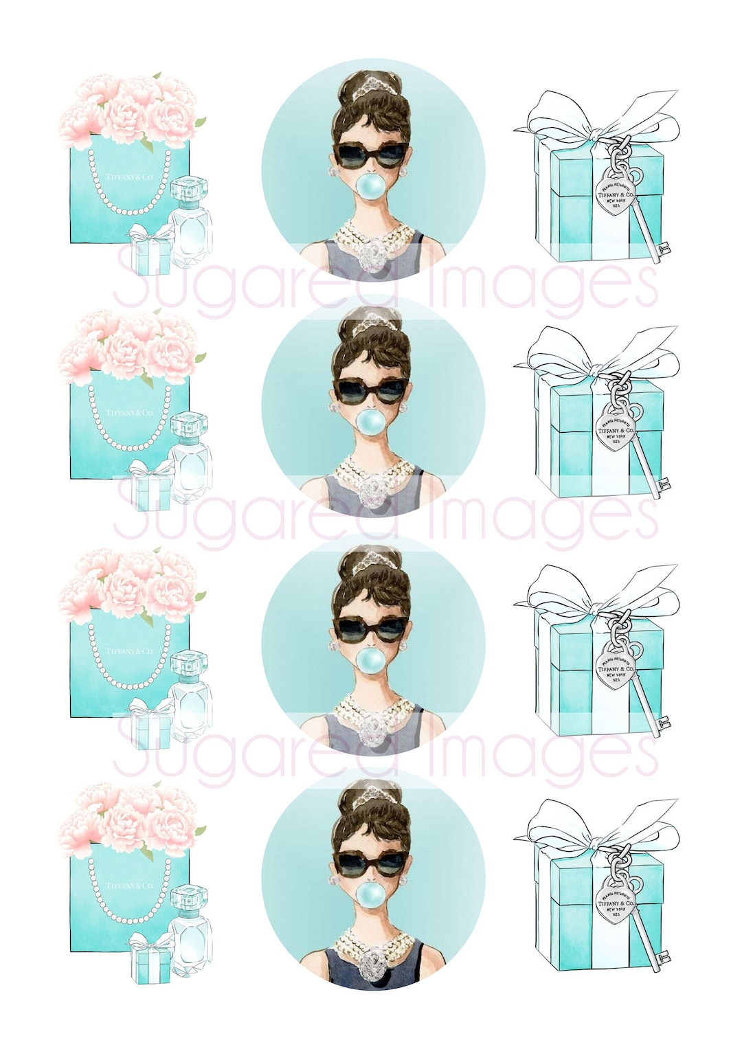 Tiffany Toppers - Edible Icing Sheet - Etsy