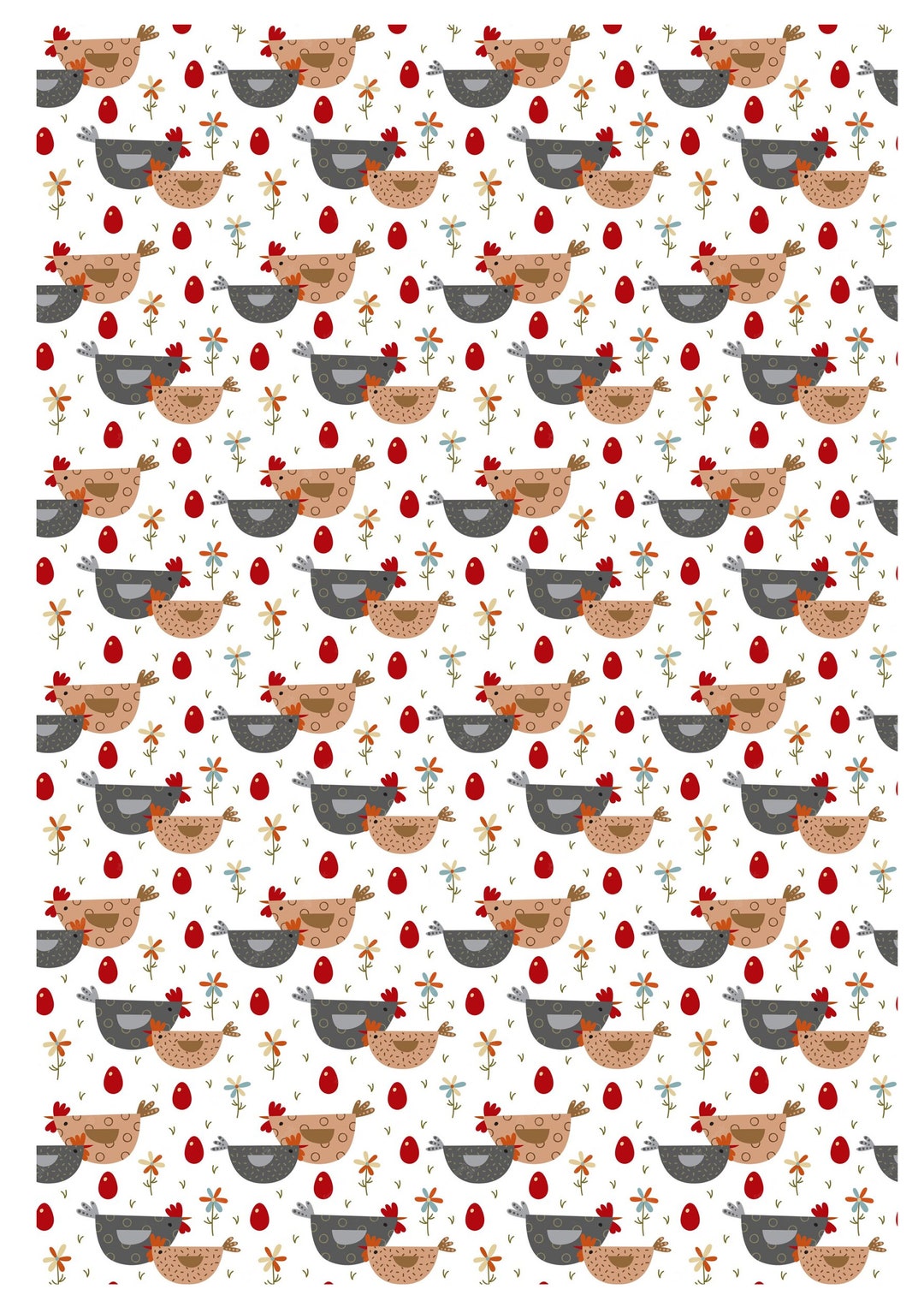 A4 Easter Chickens - Edible Icing Sheet - Etsy